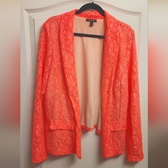 torrid | Jackets & Coats | Torrid Neon Lace Blazer | Poshmark
